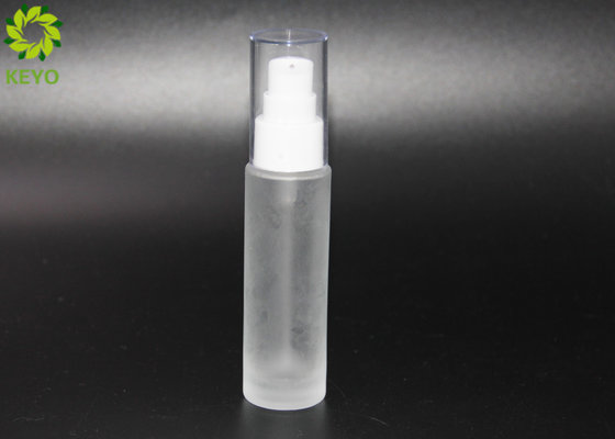 Frosted Glass Pump Bottles 1 OZ For Serum / Lotion / Essential Oil Packaging