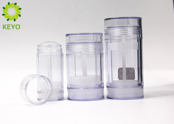 AS Plastic Clear Gel / Stick Deodorant Containers Round Shape 30g 50g 75g Optional