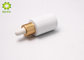 Cylinder White Glass Essential Oil Packaging Bottles With Matte Gold Dropper Cap 30ml