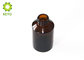 Slanted Shoulder Essential Oil Bottles , 4 OZ Amber Glass Pump Bottles