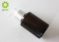 Slanted Shoulder Essential Oil Bottles , 4 OZ Amber Glass Pump Bottles