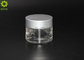 10g Glass Cosmetic Cream Containers With Electroplating Silver Plastic Screw Cap