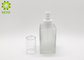 Square Empty Glass Face Mist Bottle 100ml Clear / Frosted Type Optional