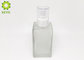 Square Empty Glass Face Mist Bottle 100ml Clear / Frosted Type Optional