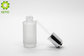 Frosted Glass Foundation Bottle , 30ml Glass Dropper Bottles For Essential Serum